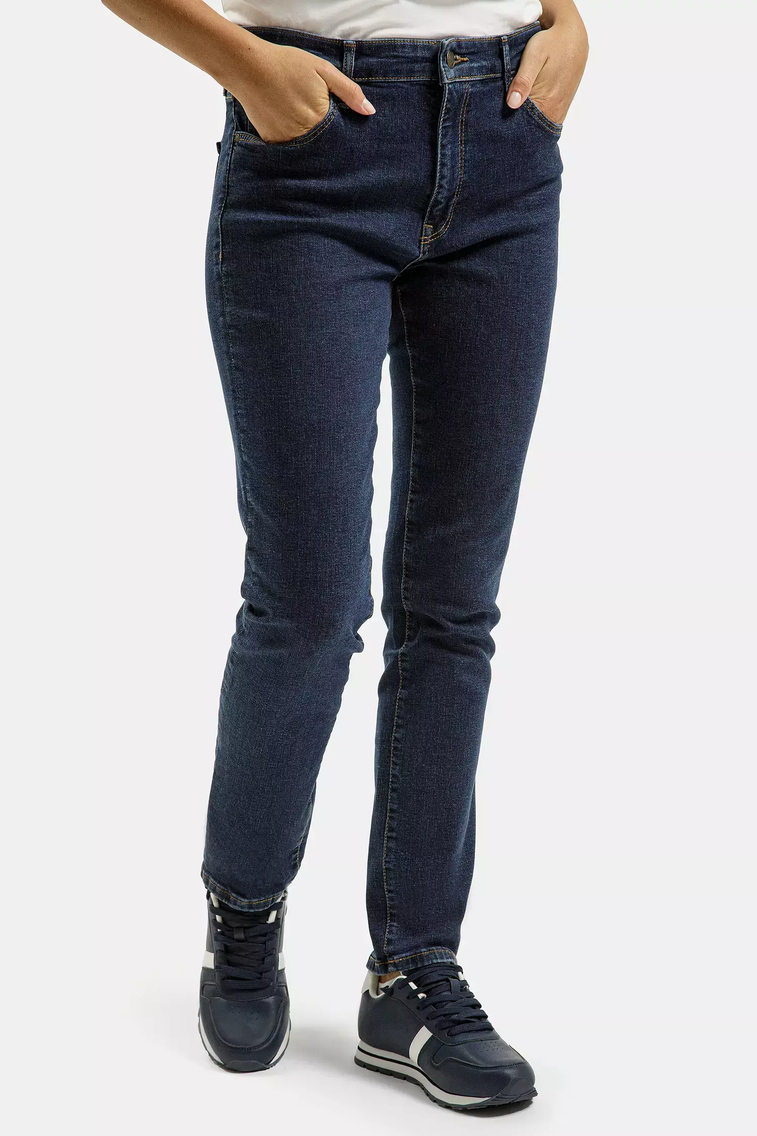 Jeansy damskie niebieskie Slim Fit Anya P 532-007